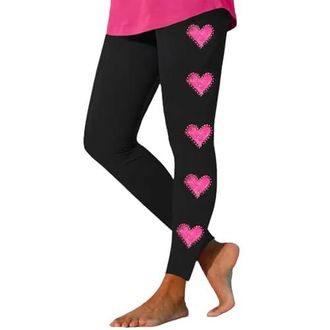 Generic Legging pour femme pour la Saint Valentin, motif coeur original, d&eacute;contract&eacute; et tendance, taille haute, pantalon de yoga confortable, collants et pull