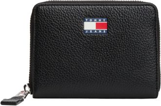 Tommy Jeans Damen Geldbörse Must mit Reißverschluss, Schwarz (Black), Einheitsgröße