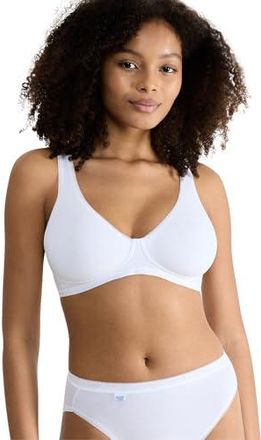 sloggi Soutien-Gorge Basique + Doux pour Femme, Blanc., 70B