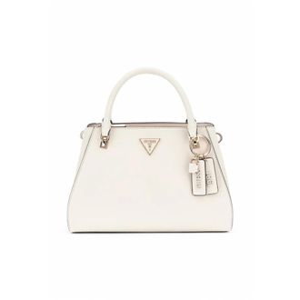 Guess Noelle Saffiano Handbag - - Bags - Damen - Wei&szlig; - ONE SIZE