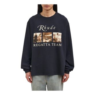 Rhude T-shirt M/L Usvi Regatta Tour - - Tops - Damen - Blau - S