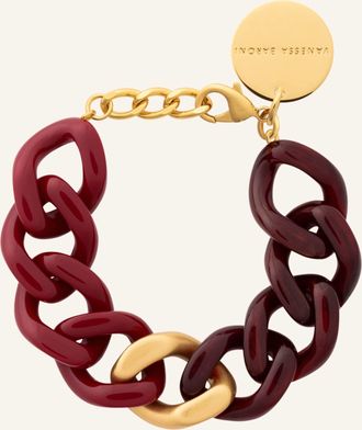 Vanessa Baroni Vanessa Baroni Armband Flat Chain Bracelet Gold Bordeaux-Bordeaux Marble By Glambou gold