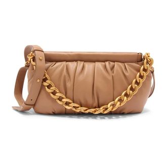 Les Visionnaires Amy Schultertasche aus seidigem Leder - - Bags - Damen - Braun - ONE SIZE