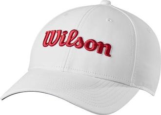Wilson Wilson Mens Pro Tour Golf Hats Chapeau, Blanc/Rouge, Taille Unique Homme
