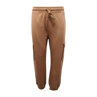 Hinnominate Cargo-Sweatpants mit braunem Kaffeemuster - - Trousers - Herren - Braun - M