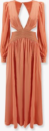 PatBo Satin sunset long dress with cut-out details - PATBO - gender_Woman