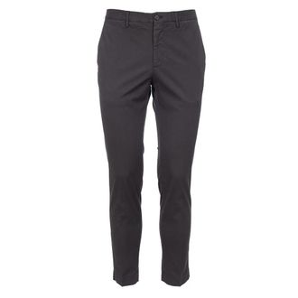 Incotex Schmale Baumwollhose mit Taschen - - Trousers - Herren - Grau - L