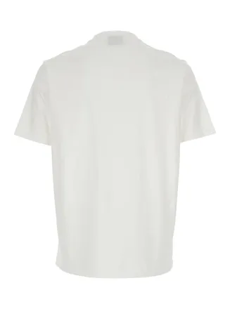 Emporio Armani Mens Crew Neck T-Shirt White Cotton T-Shirts And Polos