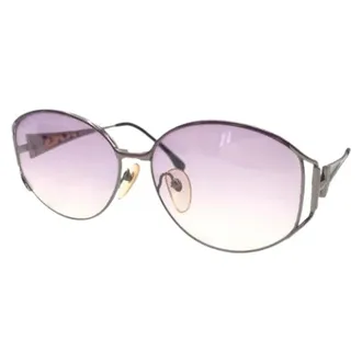 Saint Laurent Lunettes de soleil en m&eacute;tal Pre-owned - Femme - Pre-owned - Violet - Taille: ONE Size