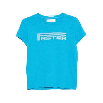 Mother The Sinful - Faster Tee - Femme - Tops - Bleu - Taille: 36 FR