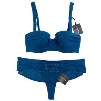 Chantal Thomass Peacock Tulle Lingerie Set Size S