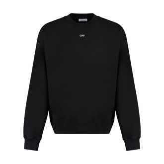 Off-white Logo Print Rundhals-Sweatshirt - - Sweatshirts & Hoodies - Herren - Schwarzk - L