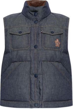 Moncler Femme, Vestes, Bleu, Taille: 40 FR Apres-Ski Vest