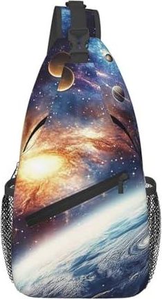 Generic Sac &agrave; dos &agrave; bandouli&egrave;re avec syst&egrave;me solaire et univers - Sac &agrave; dos de voyage pour homme - Sac &agrave; dos de randonn&eacute;e