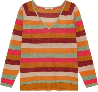 Maliparmi Maliparmi, Femme, Pulls, Multicolore, Taille: 36 FR Viscose Fluid Sweater