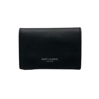 Saint Laurent Portefeuille Tri-fold Pre-owned - Homme - Pre-owned - Noir - Taille: ONE Size