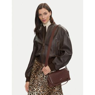 Calvin Klein Handtasche Calvin Klein Ck Must Shoulder Bag_Croco K60K612111 Braun