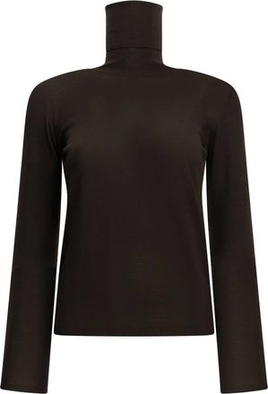 Max Mara Pull &agrave; col roul&eacute; Saluto - Femme - Pulls - Brun - Taille: 44 FR