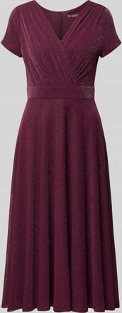Vera Mont Tailliertes Cocktailkleid mit V-Ausschnitt