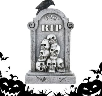 Generic Halloween-Grabsteindekoration - Gruselige Grabsteine im Freien, Grabstein, Spuk-Friedhof | Dess Marker-Zubeh&ouml;r aus realistischem Stein, Sehensw&uuml;rdigke