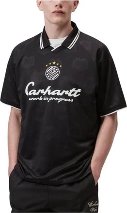 Carhartt Work in Progress Homme, Tops, Noir, Taille: S S/S Terrace Football T-Shirt
