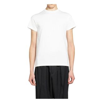 Jil Sander Homme, Tops, Blanc, Taille: S T-Shirt CN SS