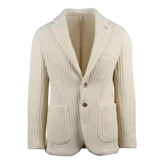 L.B.M. 1911 Strickblazer - - Jackets - Herren - Beige - M
