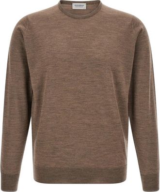 John Smedley Marcus Rundhals-Pullover - - Knitwear - Herren - Braun - L
