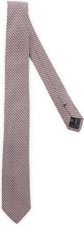 Au Printemps Paris Cravate &agrave; motif en soie