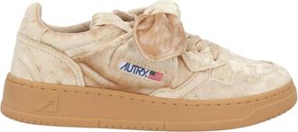 Autry Femme, Chaussures, Rose, Taille: 39 EU Medalist Low Velvet Baskets