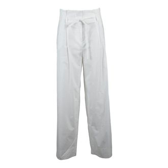 Kaos Kaos, Femme, Pantalons, Blanc, Taille: 38 FR Wide Pantalons