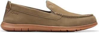 Clarks Homme Flexway Step Semelle de Mocassin, Olive Suede, 42 EU