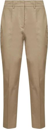 Blanca Vita Femme, Pantalons, Beige, Taille: 42 FR Pantalon fusel&eacute; pliss&eacute;