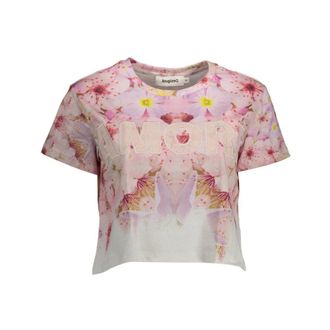 Desigual Rosa Baumwoll Damen Top - - Tops - Damen - Rosa - L