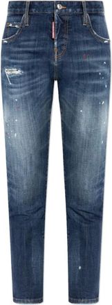 Dsquared2 Femme, Jeans, Bleu, Taille: 36 FR Teddy Jeans