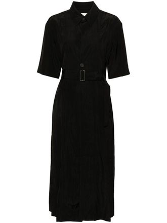 STUDIO NICHOLSON robe-chemise Arden à coupe mi-longue - Noir