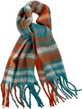 Generic Foulard Femme Echarpe Et Bonnet Tricot&eacute;S DHiver Doux Et Chauds Au Design Textur&eacute; Et Confortable Pour Affronter Le Froid Basiques Classique