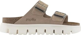 Birkenstock Femme, Chaussures, Beige, Taille: 41 EU Sandalette chaude et robuste, cuir su&eacute;d&eacute; Arizona Narrow