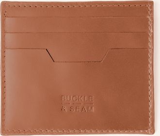 Buckle & Seam Buckle & Seam Kartenetui Sterling braun