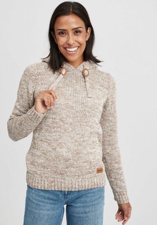 Oxmo Strickpullover OXPhilla Strickpulli mit Kapuze