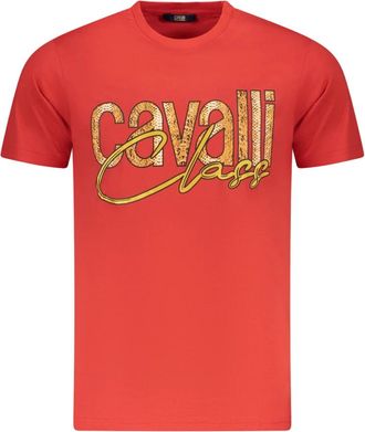 Cavalli Kurz&auml;rmeliges T-Shirt - - Tops - Herren - Rot - M