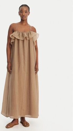 Eleh Sommerkleid SS260198 Beige Relaxed Fit