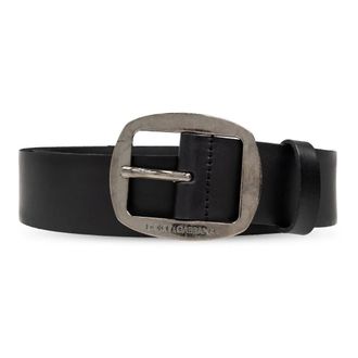 Dolce & Gabbana Homme, Accessoires, Noir, Taille: 110 CM Ceinture à boucle ovale