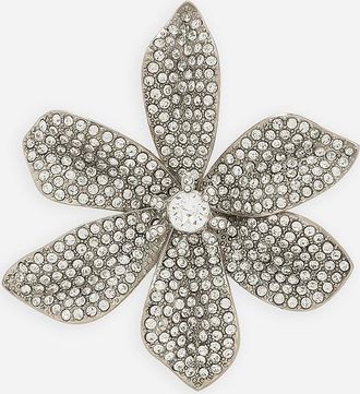 Dolce & Gabbana Brosche Margerite 50 mm - Mann Silber Metall Onesize