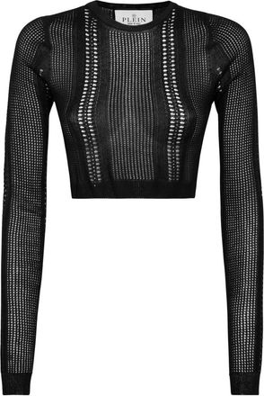 Philipp Plein Haut en maille - Femme - Pulls - Noir - Taille: 38 FR
