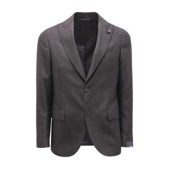Lardini Wollanzug Grau/Blau Made in Italy - - Jackets - Herren - Grau - XL