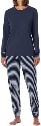 Uncover by Schiesser Schiesser Uncover Nightwear Ensemble de Pijama, Dunkelblau-gem_181753, 78 Femme