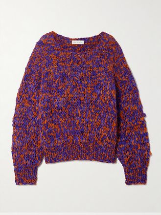 Dries Van Noten Pull Oversize En Coton Imprim&eacute; Effil&eacute; - Multicolore