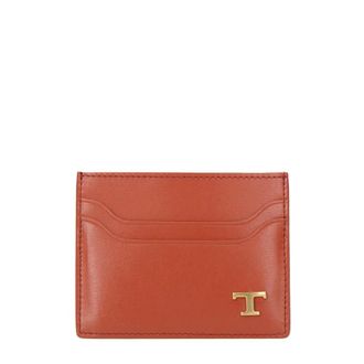 Tod's Leder Kartenhalter Geldb&ouml;rse - - Accessories - Herren - Orange - ONE SIZE