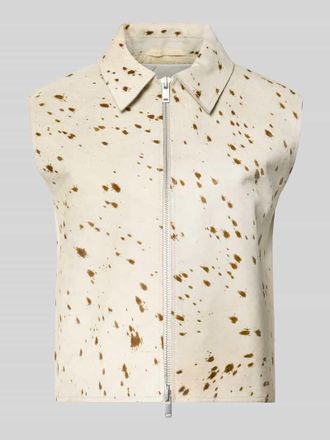 Sams&oslash;e & Sams&oslash;e Lederweste mit Zweiwege-Rei&szlig;verschluss Modell LYLO